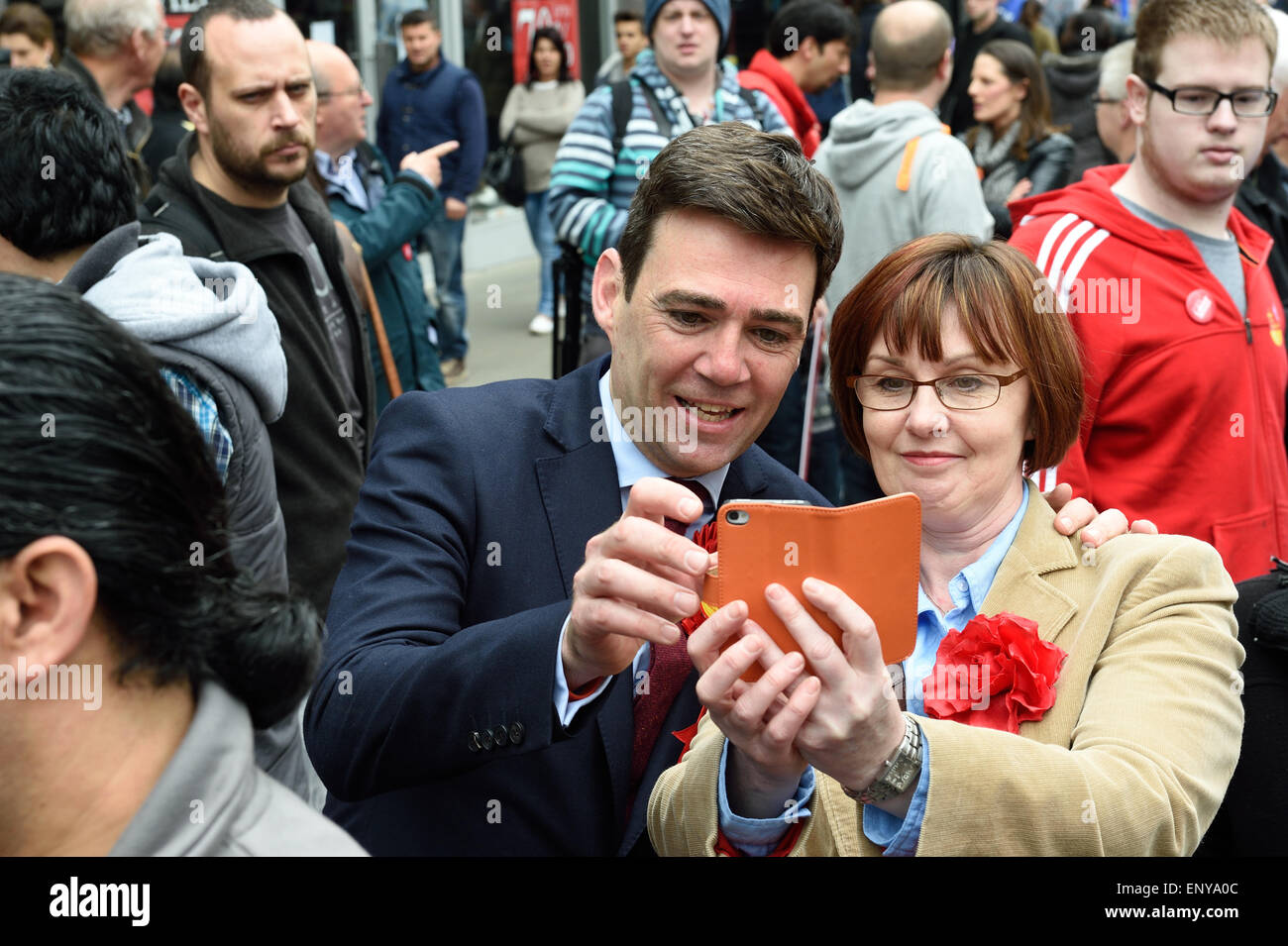 Andy Burnham Labour MP Shadow Health Minister election campaign in ...
