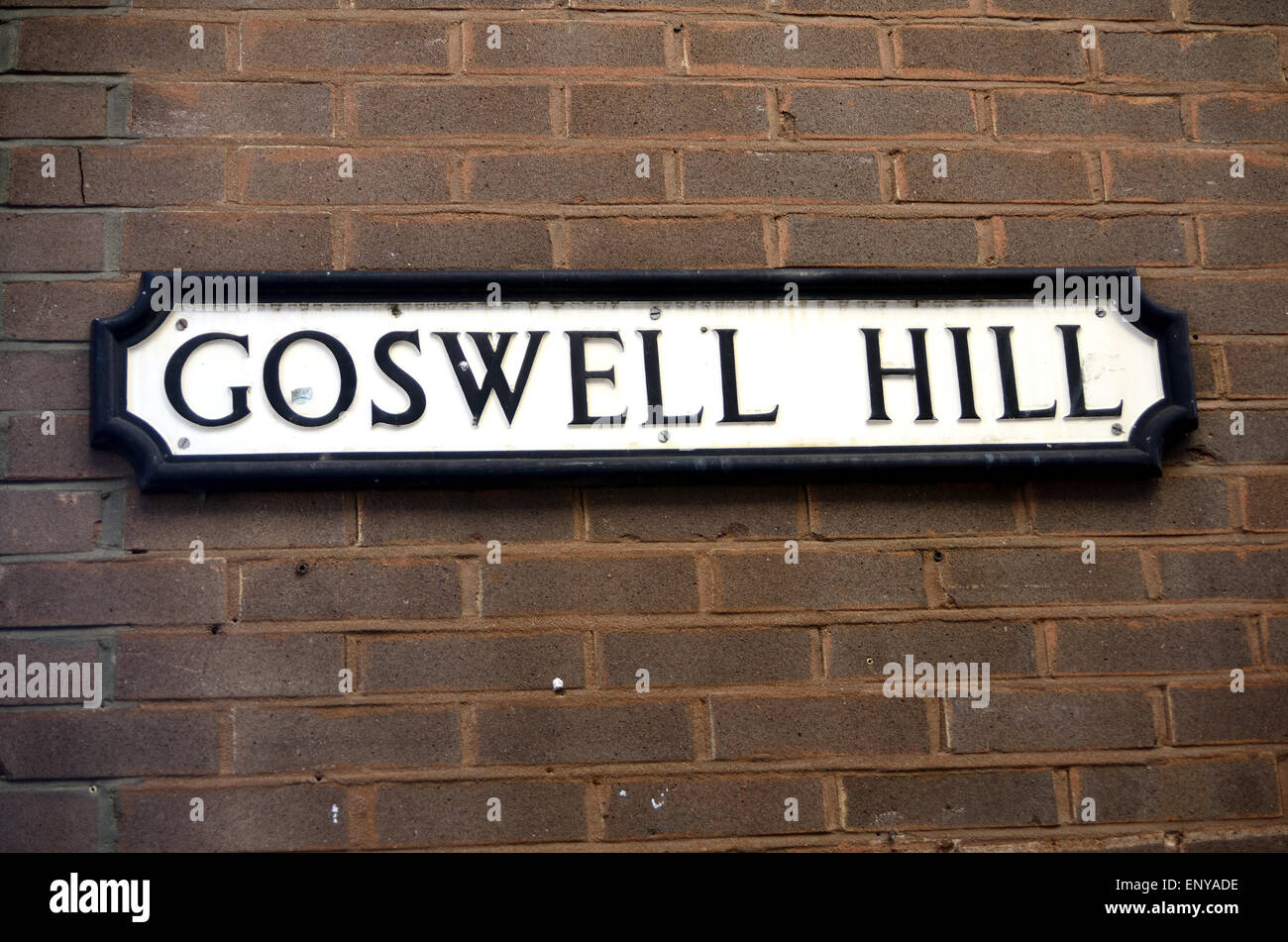 A street sign for Goswell Hill in Windsor Stock Photo - Alamy
