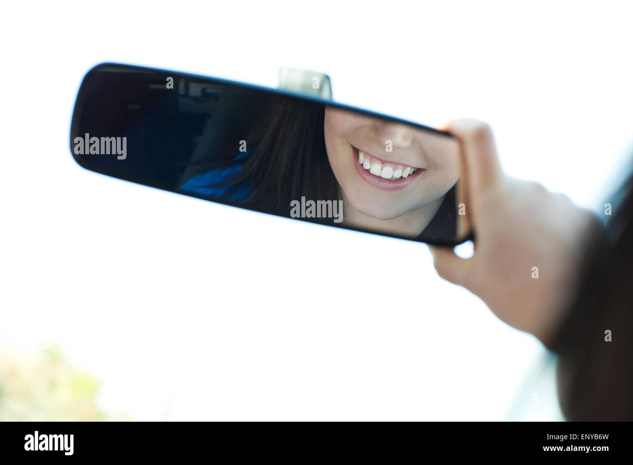 Rear mirror eyes hi-res stock photography and images - Alamy