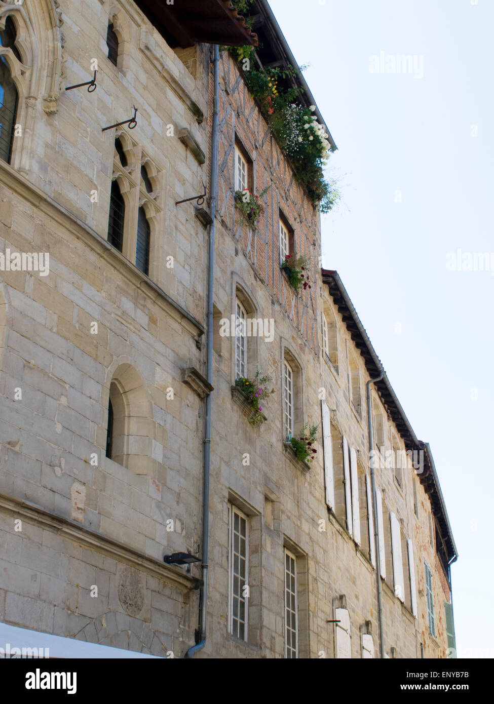 The historical town of Figeac in the Lot region of France is famous for ...