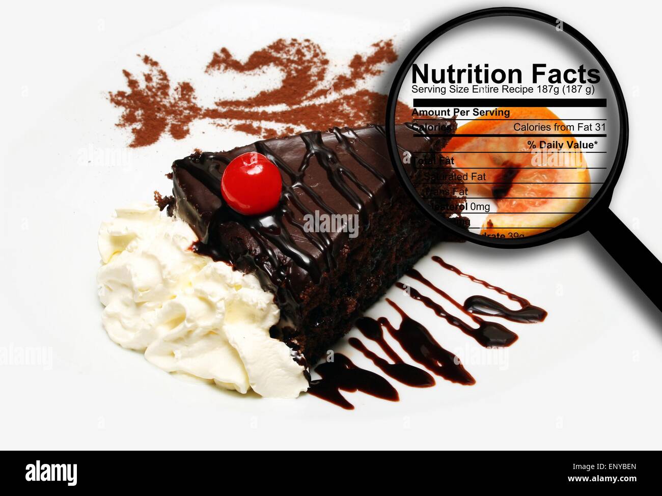 Cake nutrition facts hi-res stock photography and images - Alamy
