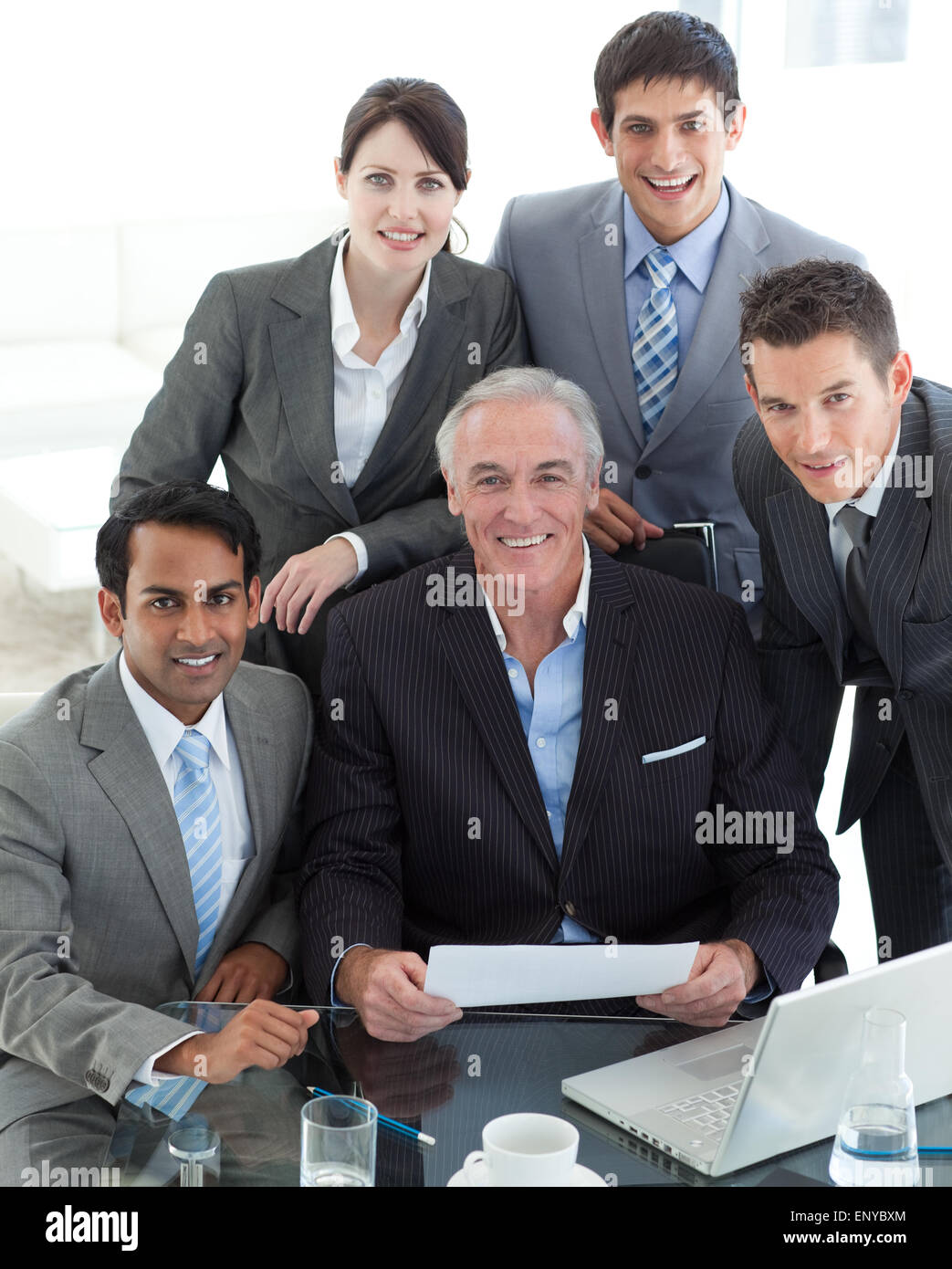 Portrait of a business group showing diversity Stock Photo - Alamy