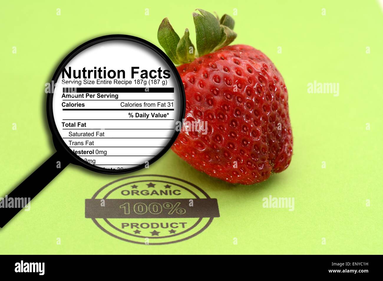 Strawberries nutrition facts hi-res stock photography and images - Alamy