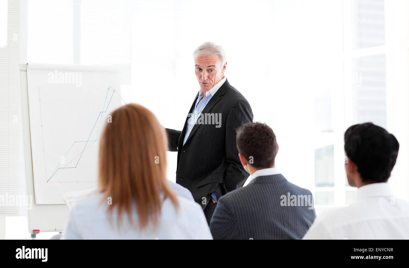 Senior manager giving a presentation Stock Photo - Alamy