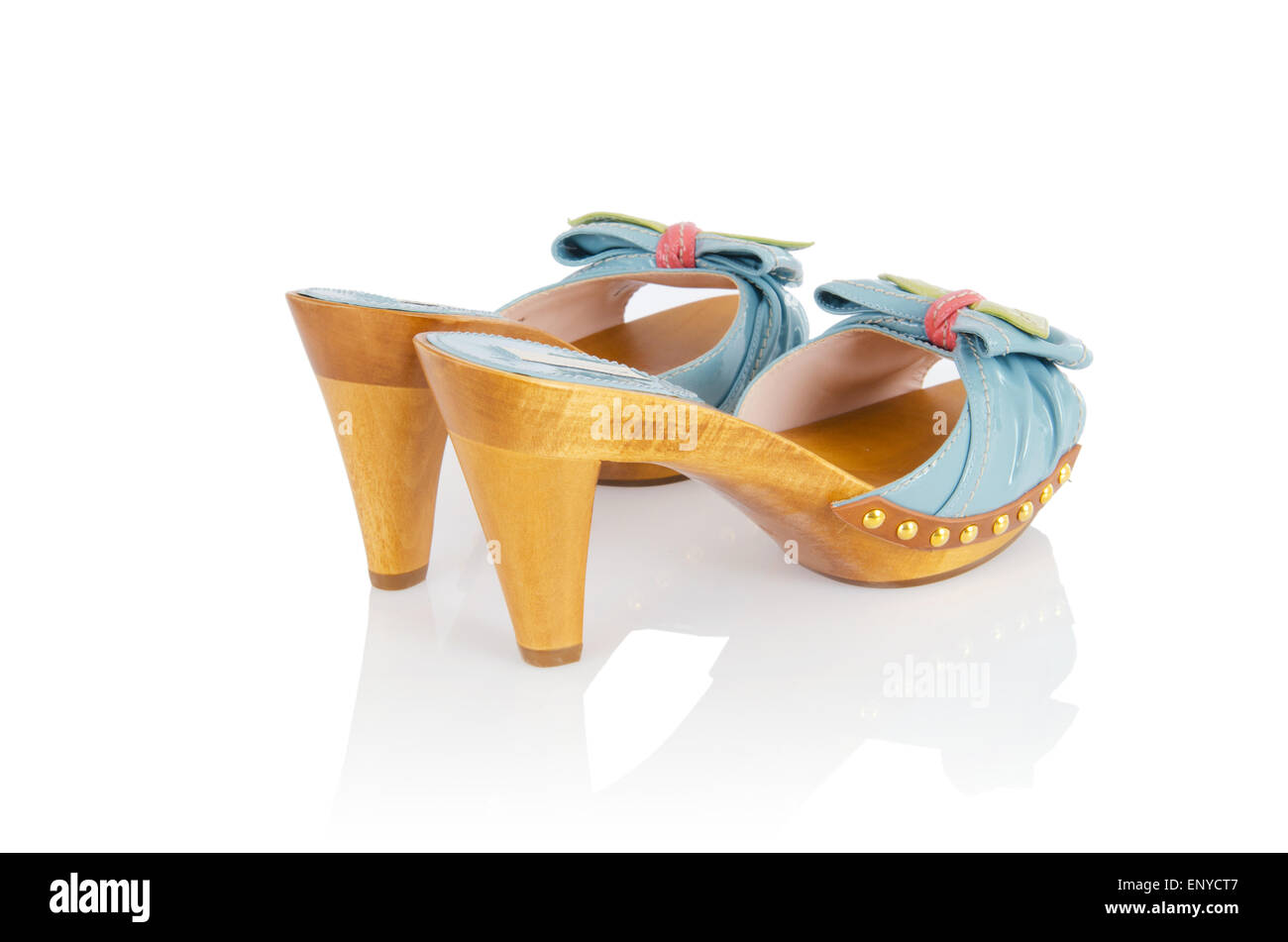 Nice woman shoes isolated on white Stock Photo - Alamy