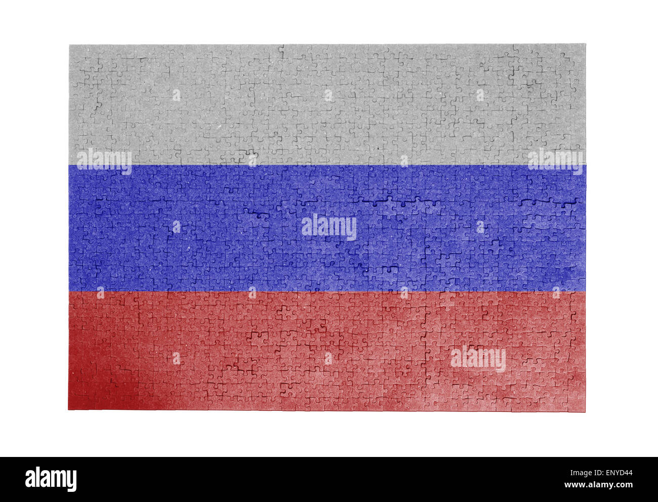 Large jigsaw puzzle of 1000 pieces - flag - Russia Stock Photo - Alamy
