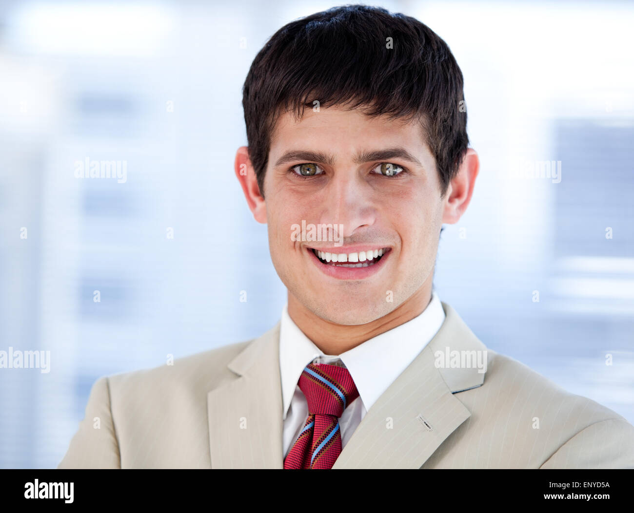 Portrait of a young businessman Stock Photo - Alamy
