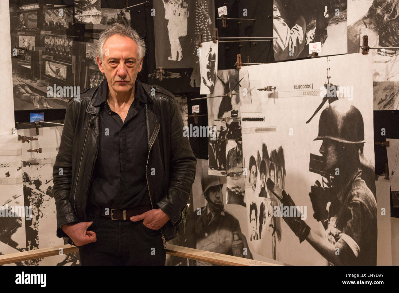 London, UK. 12 May 2015. Pictured: artist Peter Kennard (born 1949 ...
