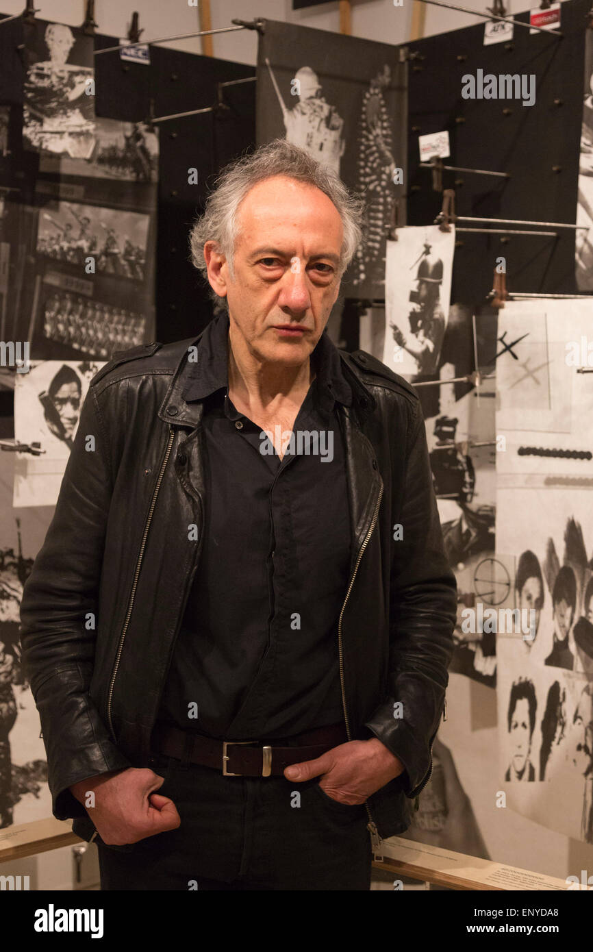 London, UK. 12 May 2015. Pictured: artist Peter Kennard (born 1949 ...
