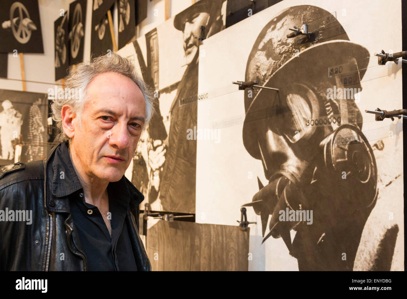 London, UK. 12 May 2015. Pictured: artist Peter Kennard (born 1949 ...