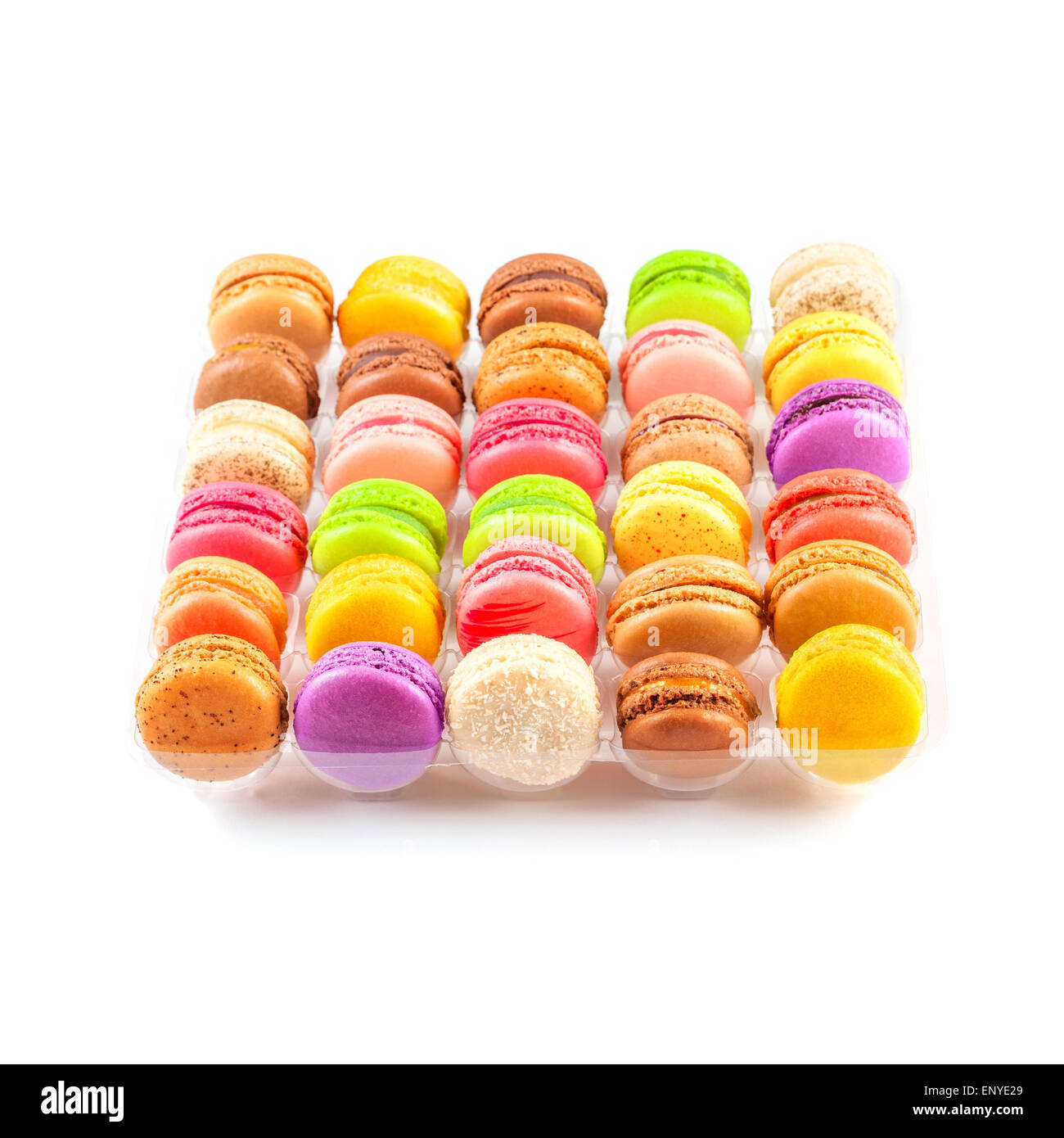 traditional french colorful macarons in a box Stock Photo - Alamy