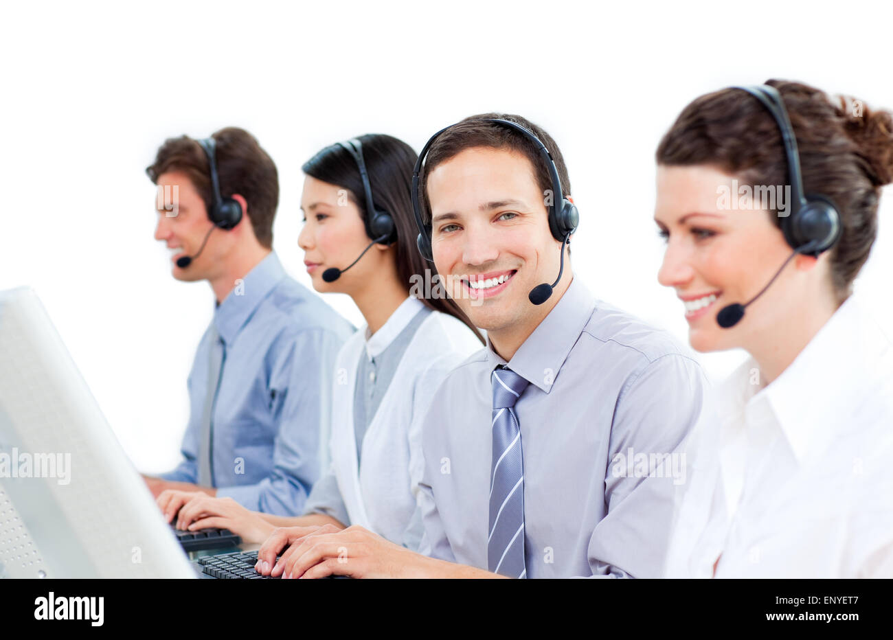 Diverse customer center workers hi-res stock photography and images - Alamy