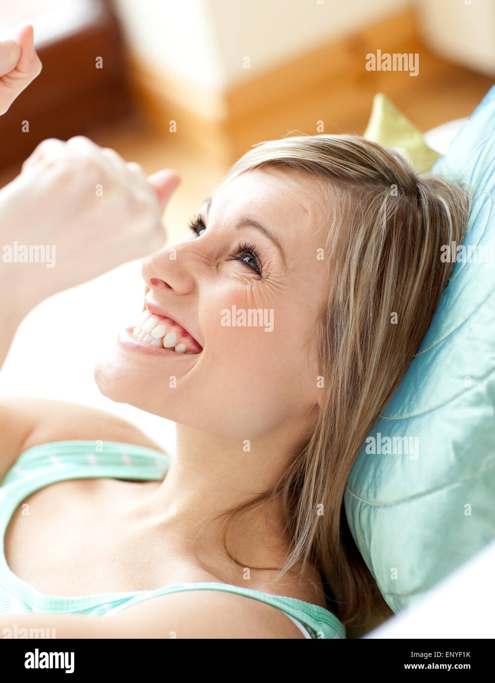 Portrait of a successful bright woman Stock Photo - Alamy