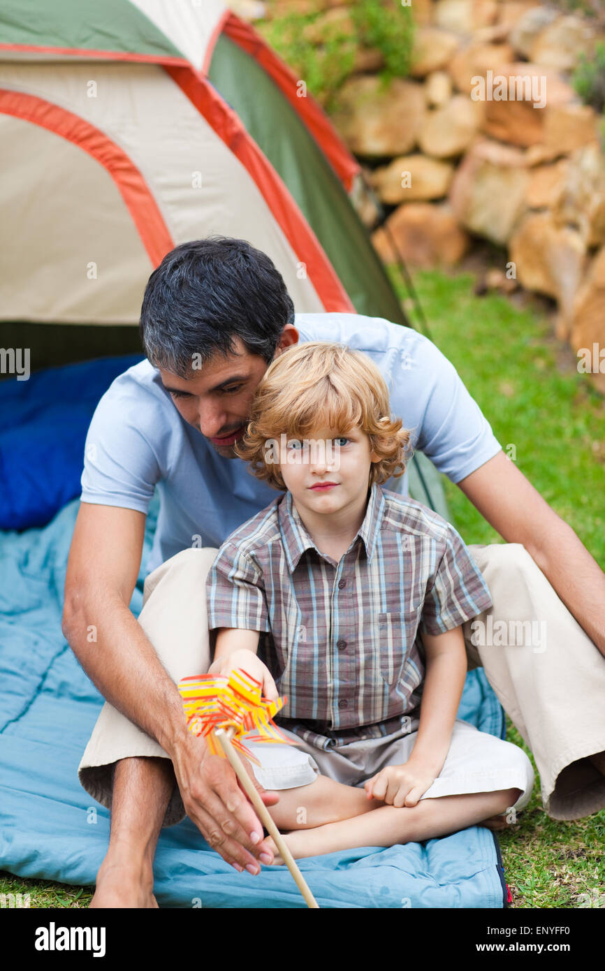 Father and son playing together Stock Photo - Alamy