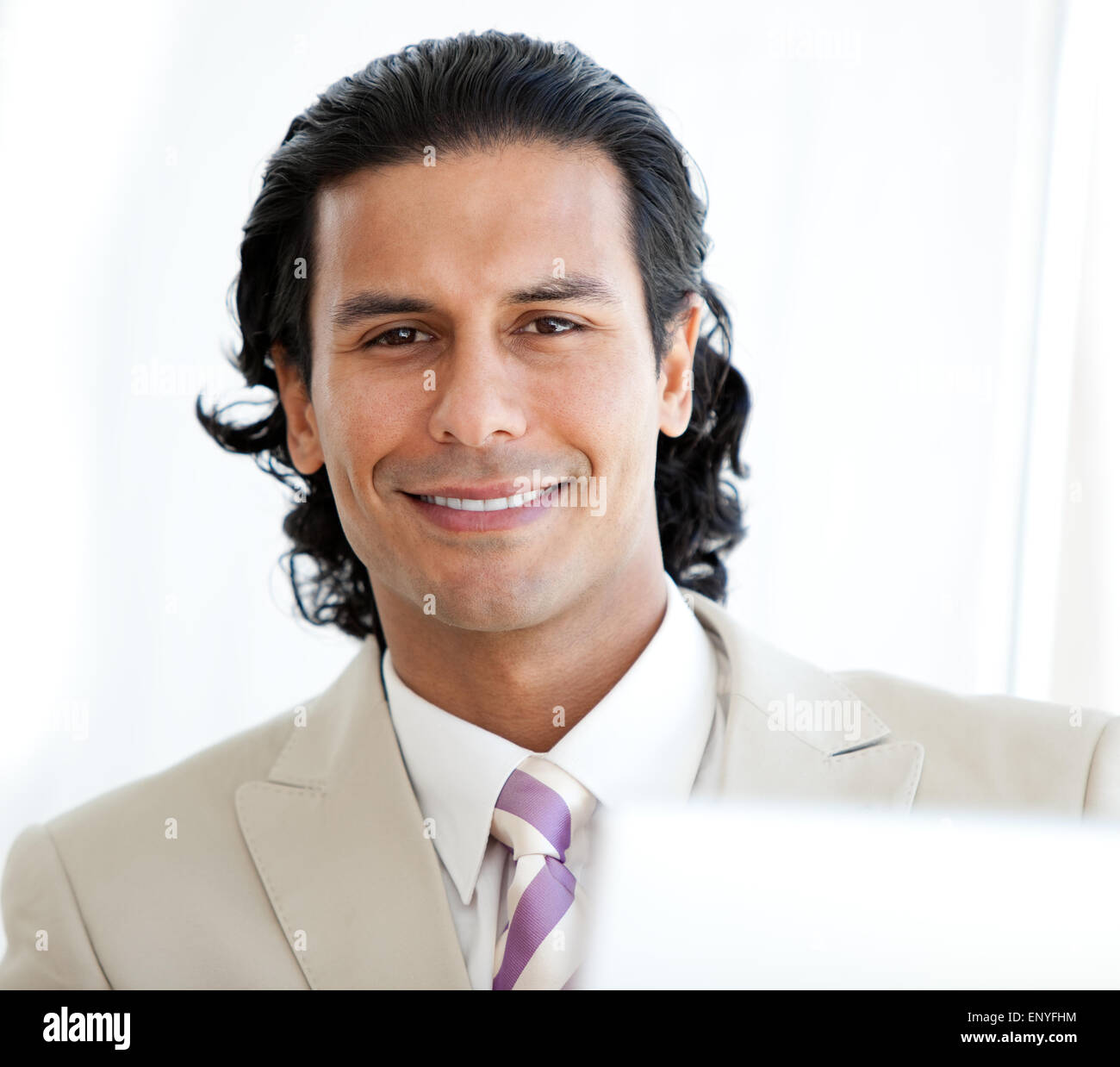 Portrait of a smiling businessman Stock Photo - Alamy