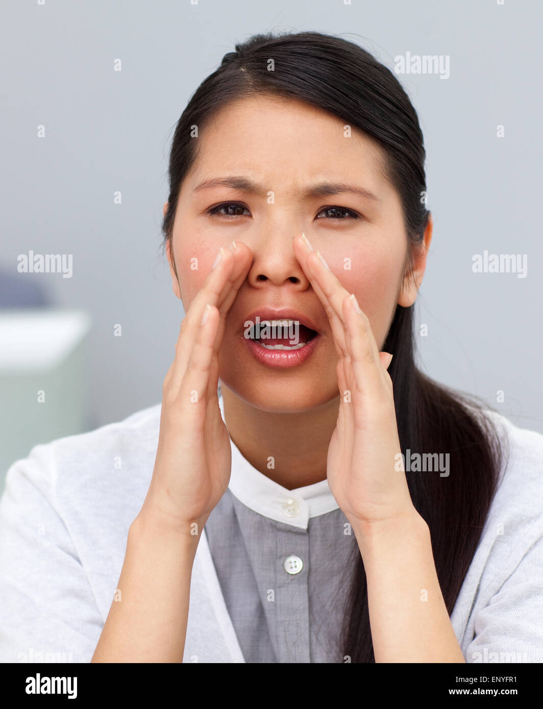 Woman agitation hi-res stock photography and images - Alamy