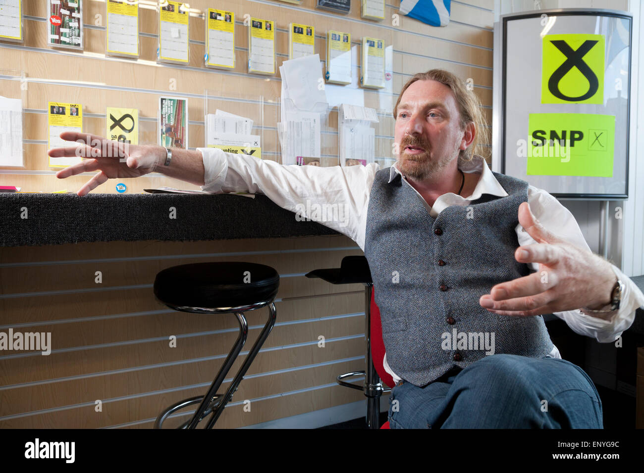 Chris Law, MP, the successful SNP candidate for Dundee West in his ...