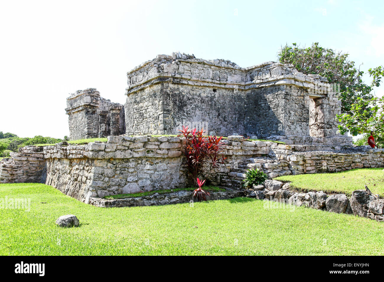 Tulum ruins the site of a Mayan ancient civilization walled city on the ...