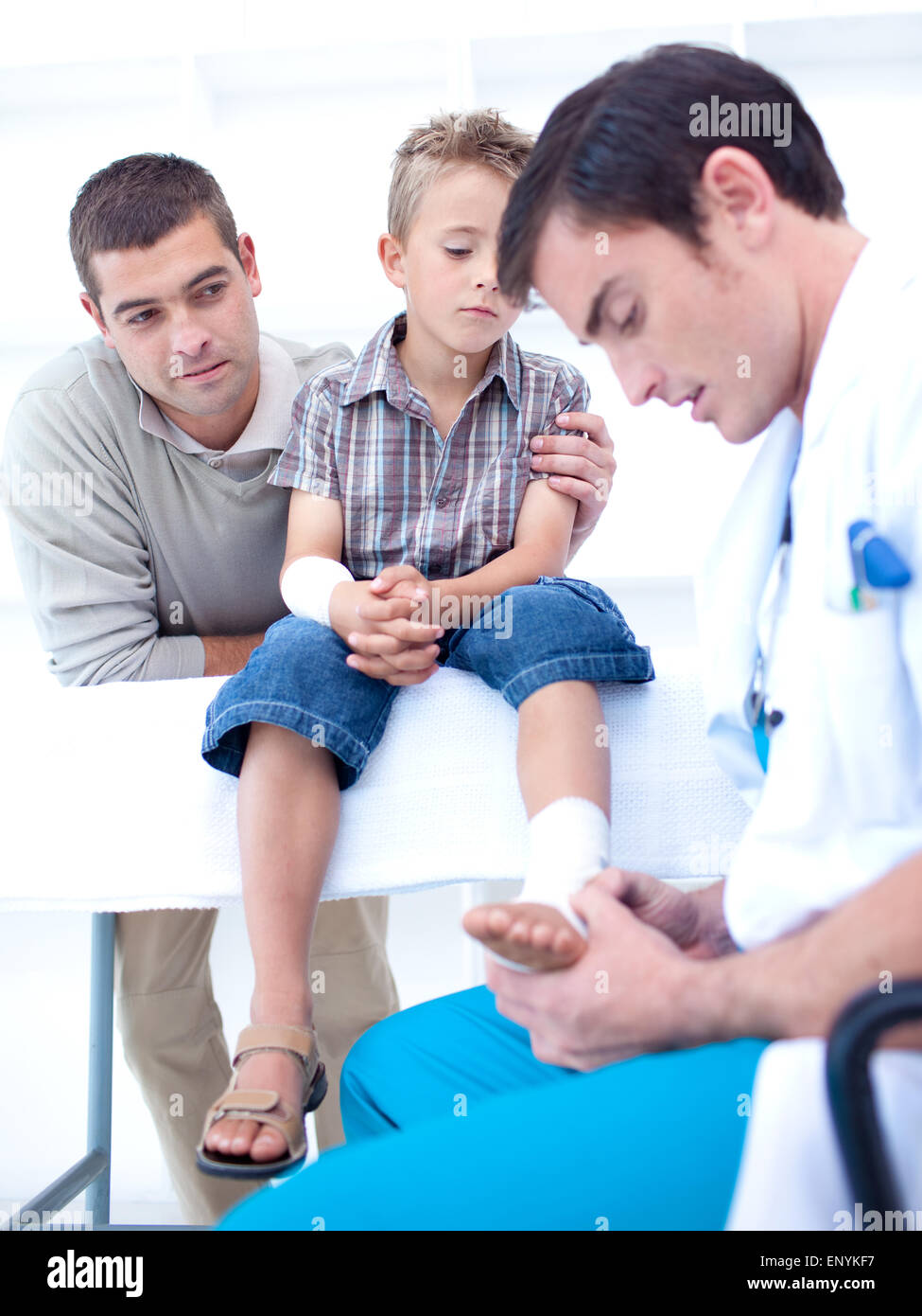 Boy feet doctor hi-res stock photography and images - Alamy