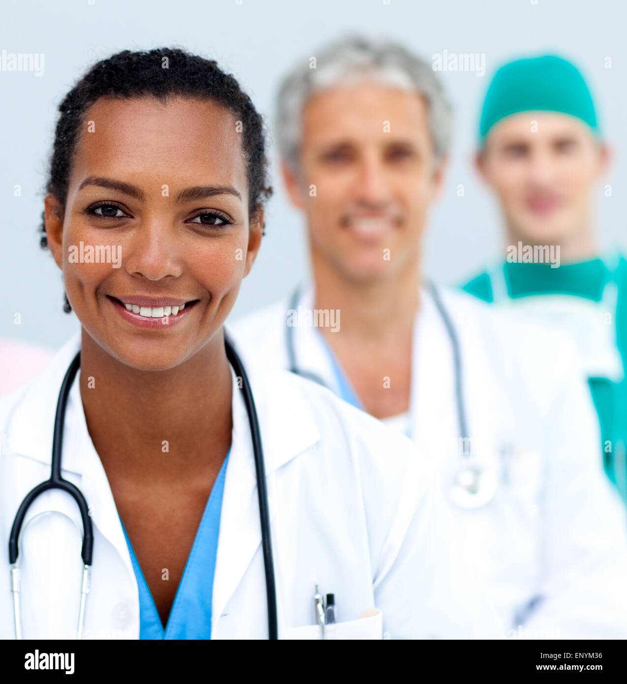 Attractive female Doctor Stock Photo - Alamy