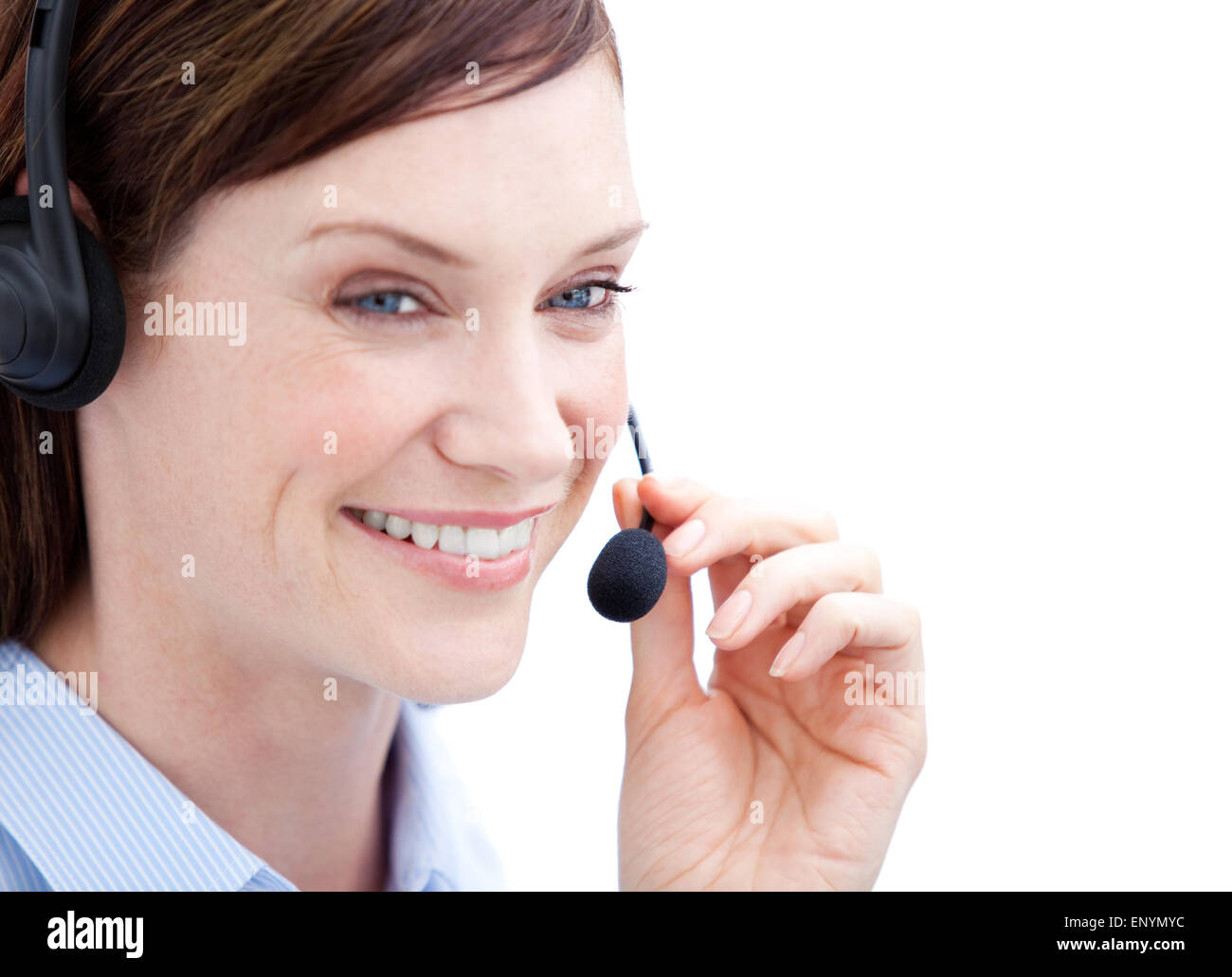 Portrait of a charismatic customer agent at work Stock Photo - Alamy