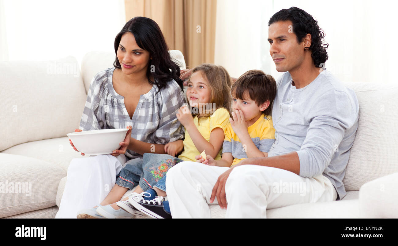 Mum enjoying watching tv hi-res stock photography and images - Alamy