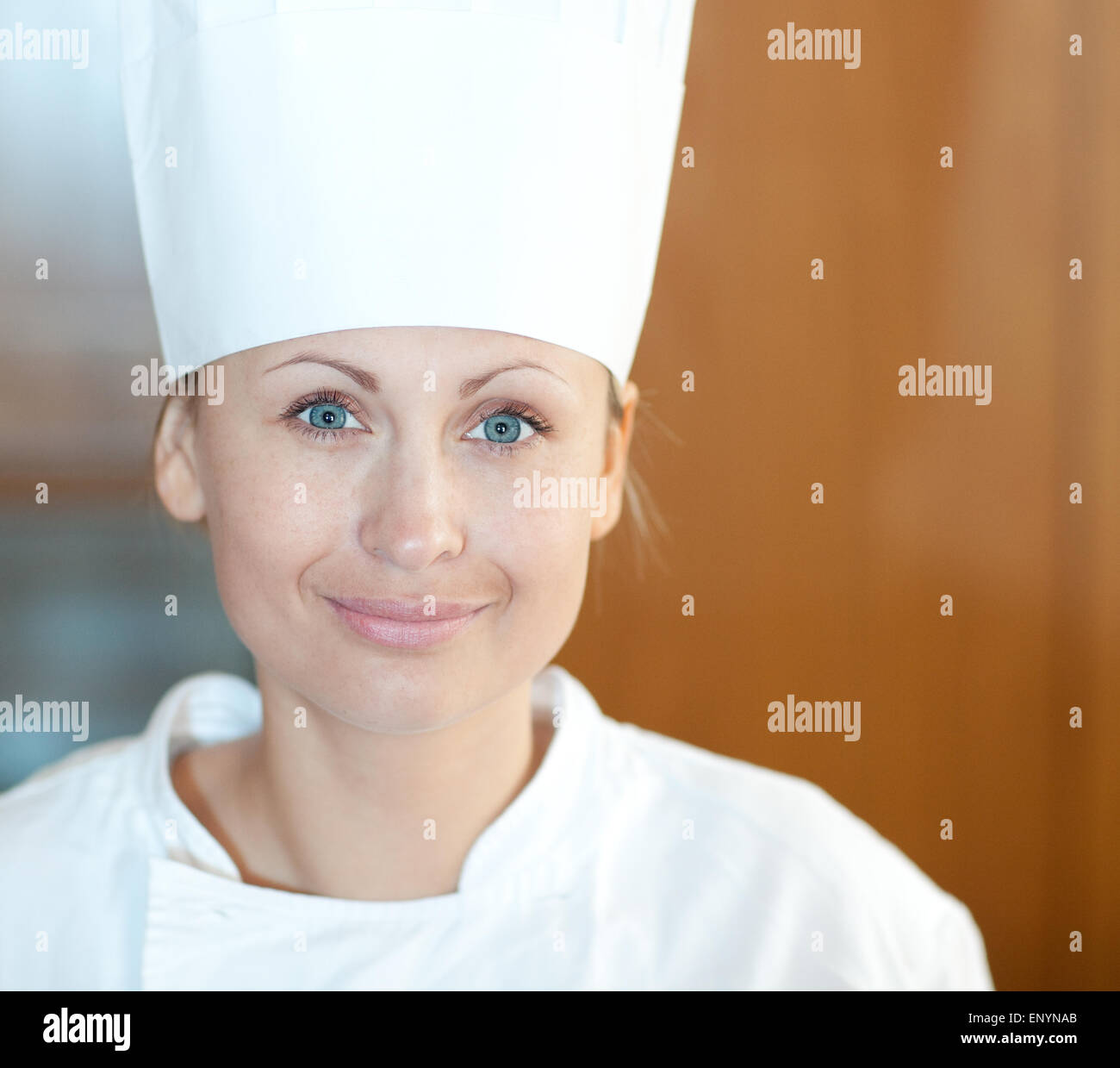 Portrait beautiful female bakery chef hi-res stock photography and ...