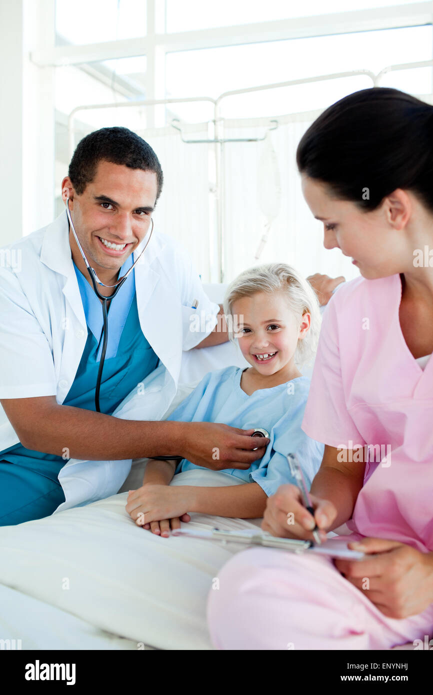 Young patient at a checkup in a hospital Stock Photo - Alamy