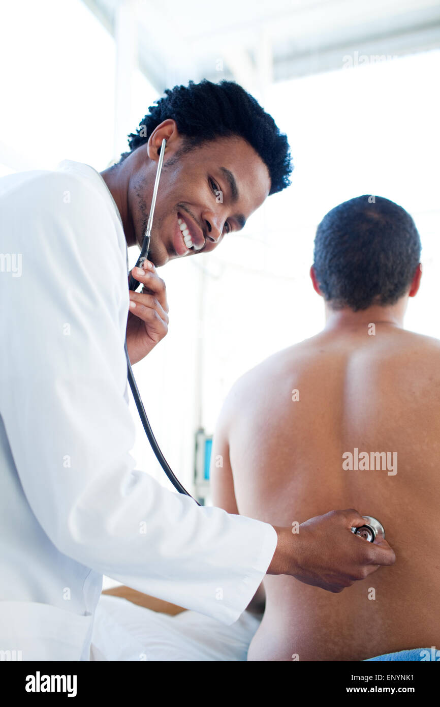 Male patient at a checkup Stock Photo - Alamy