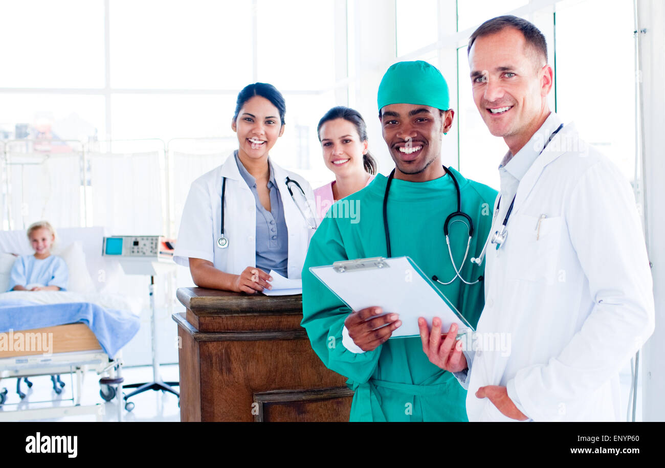 Portrait of a positive medical team at work Stock Photo - Alamy