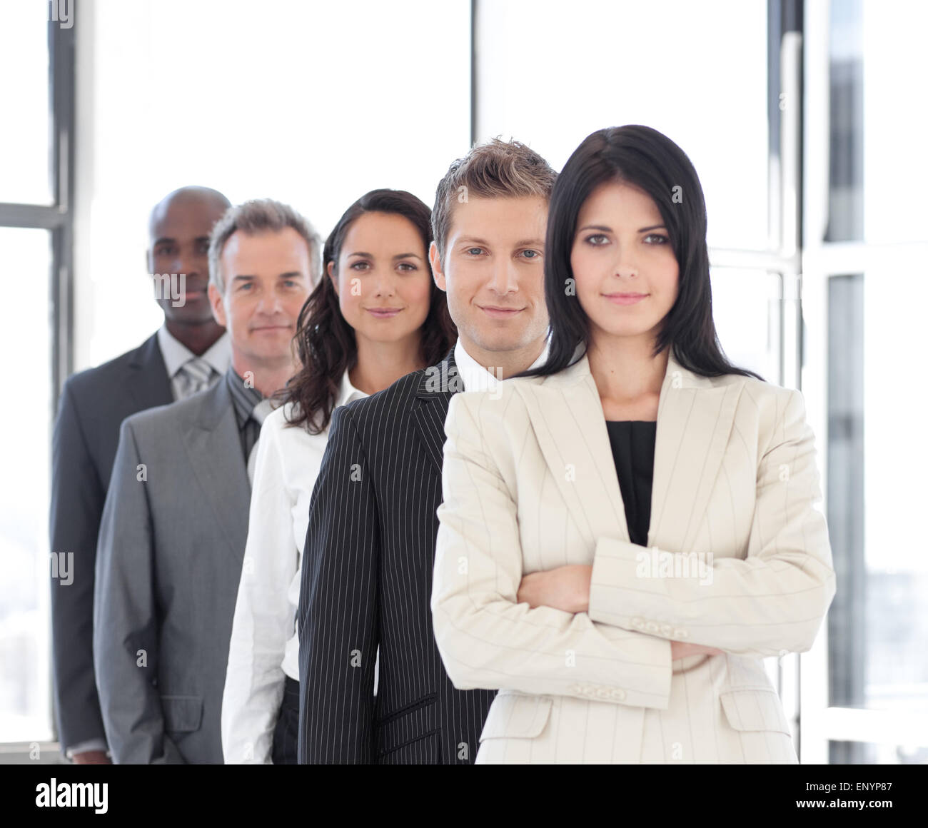 Confident Female Business leader Stock Photo - Alamy