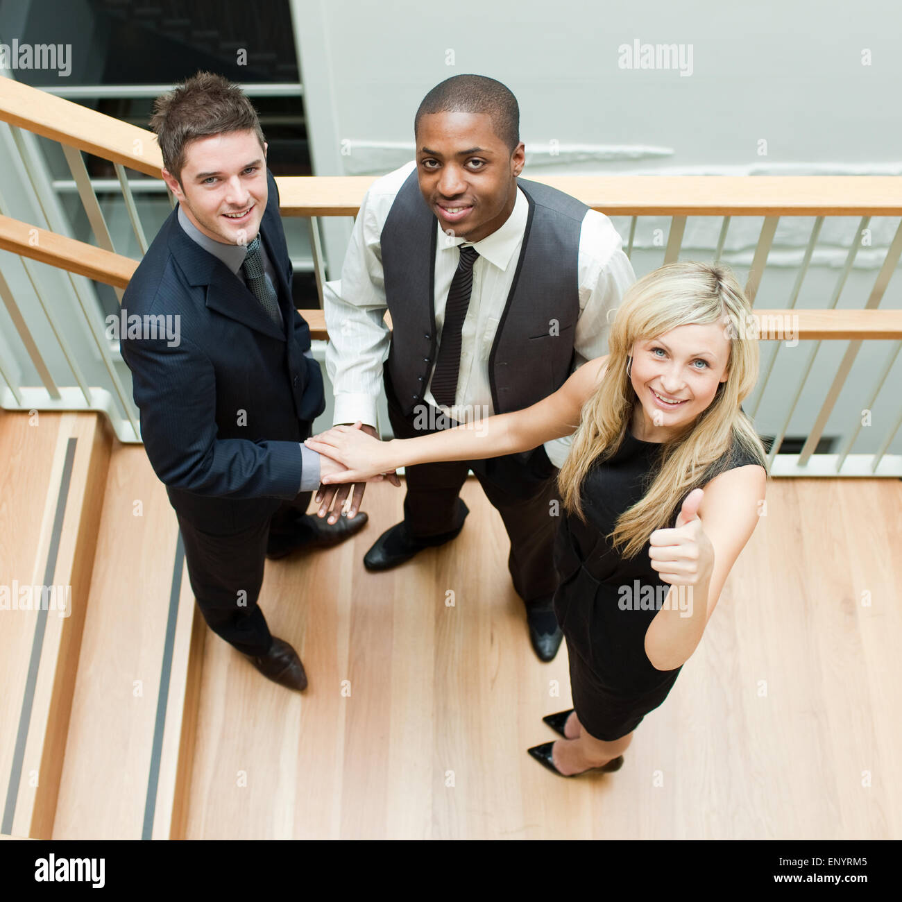 Business people shaking hands and talking Stock Photo - Alamy