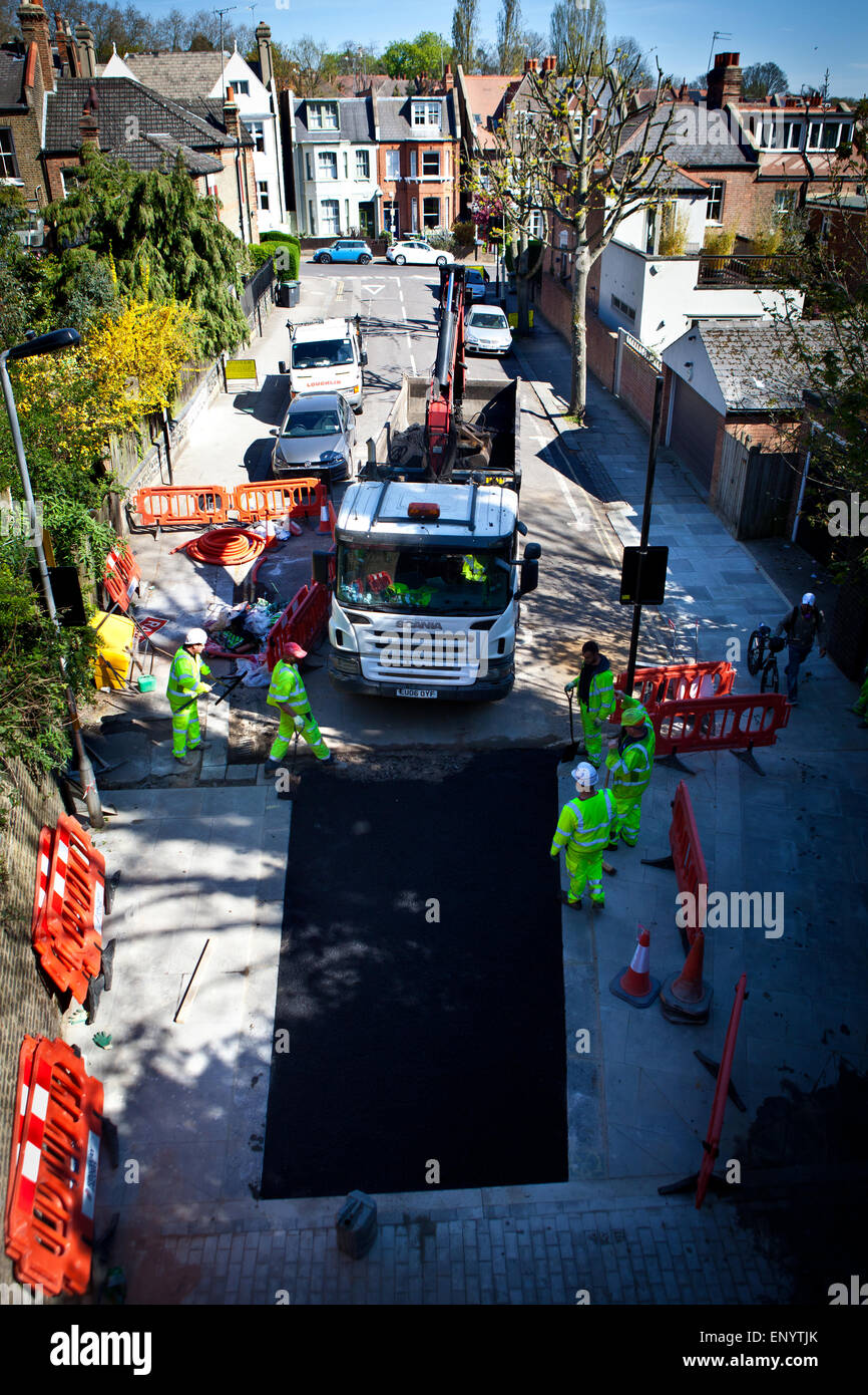 Tarmacing road hi-res stock photography and images - Alamy