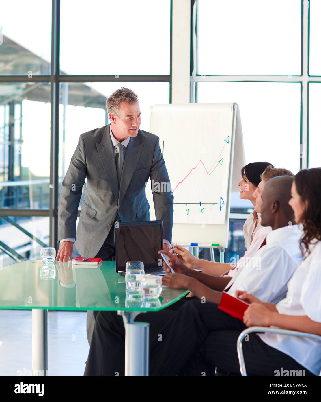 Boss secretary conference table office hi-res stock photography and ...