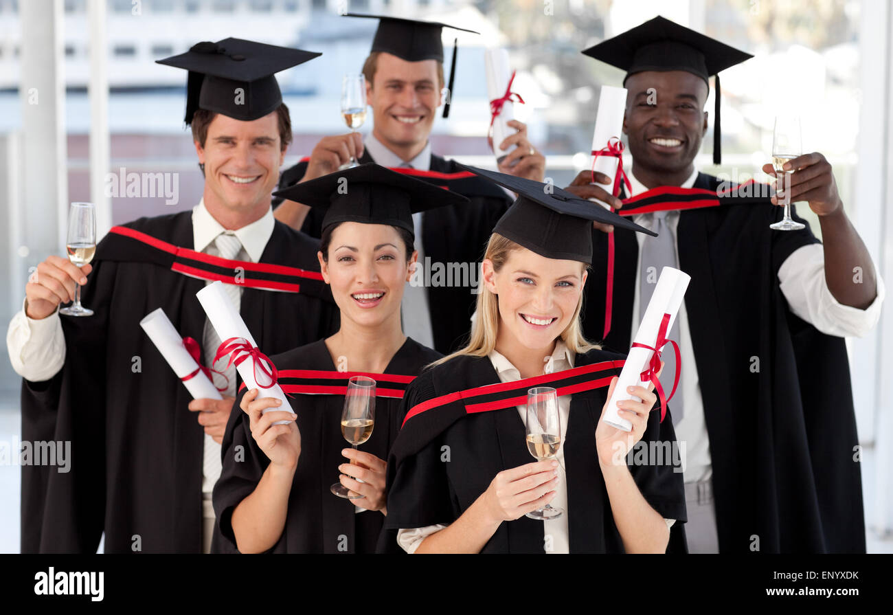 Group of people Graduating from College Stock Photo - Alamy