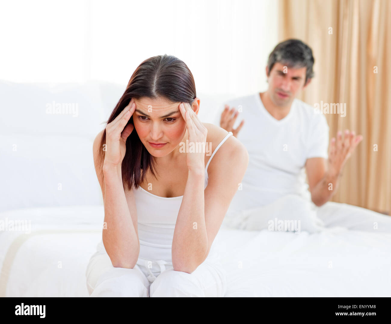 Angry couple having an argument Stock Photo - Alamy
