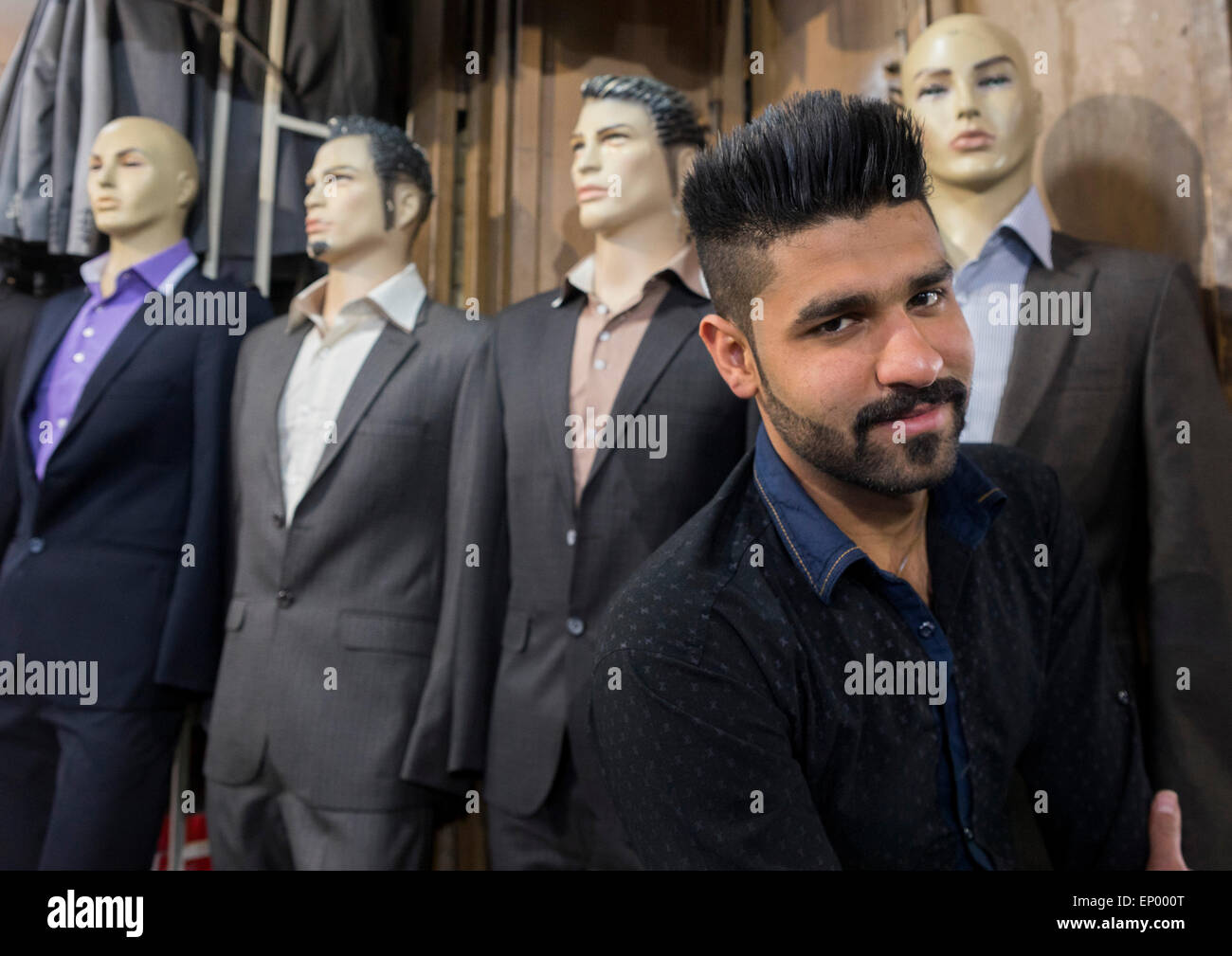 Iran, Tehran Province, Tehran, Young Man With Spiky Haircut In The ...