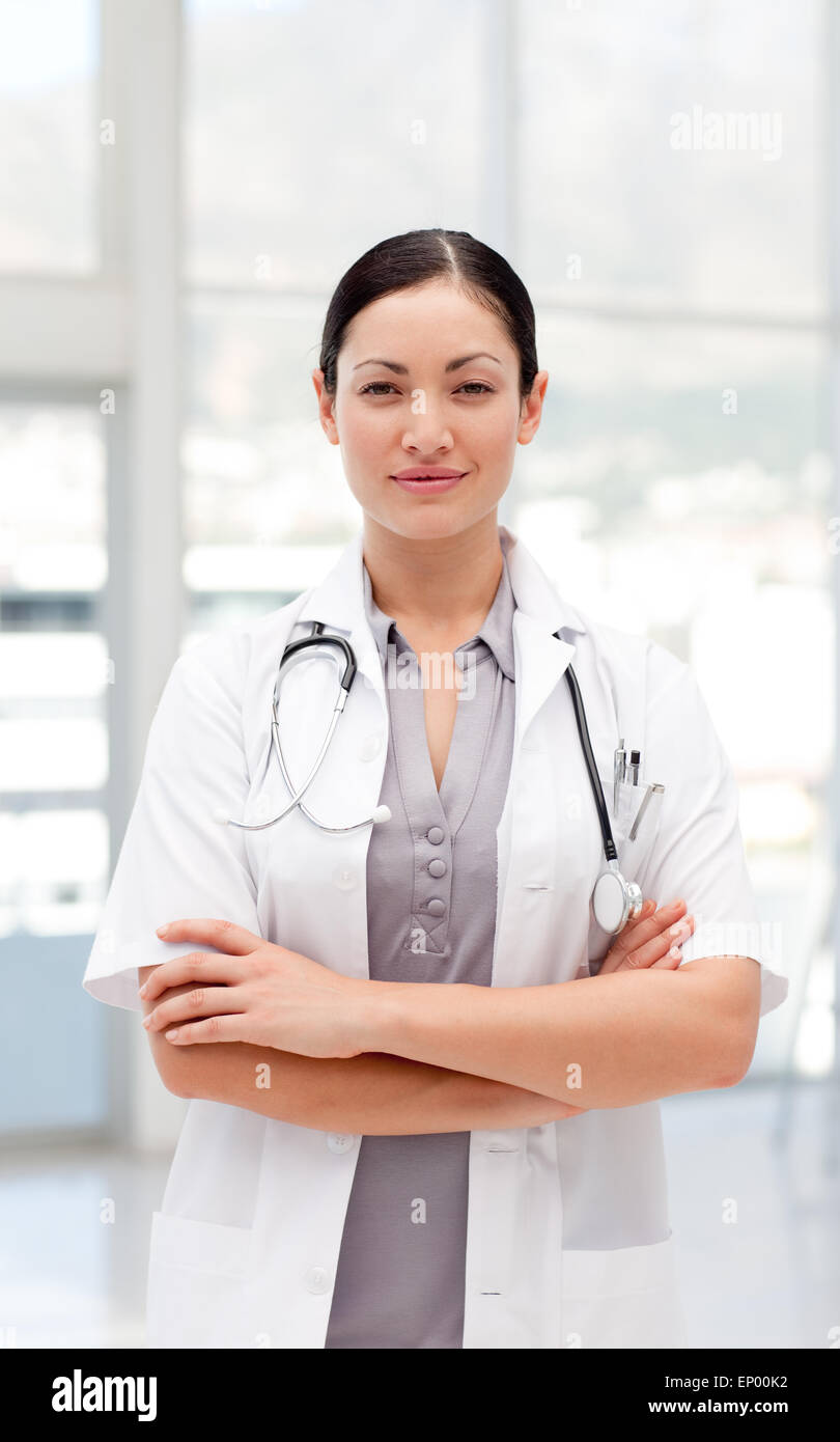 Portrait of a confident female doctor Stock Photo - Alamy