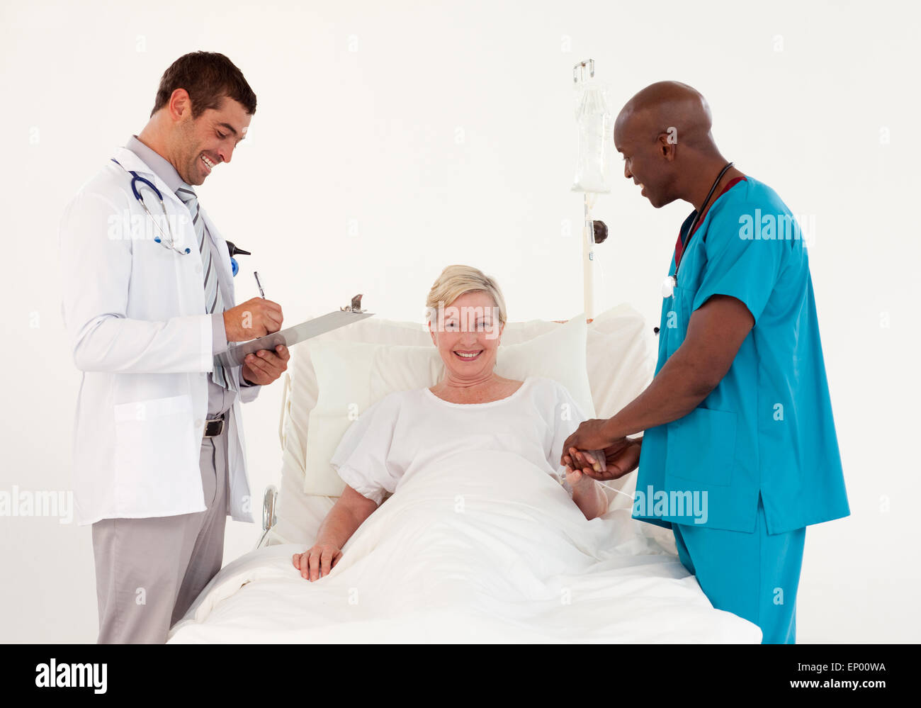 A patient meeting his surgeon before operation Stock Photo - Alamy