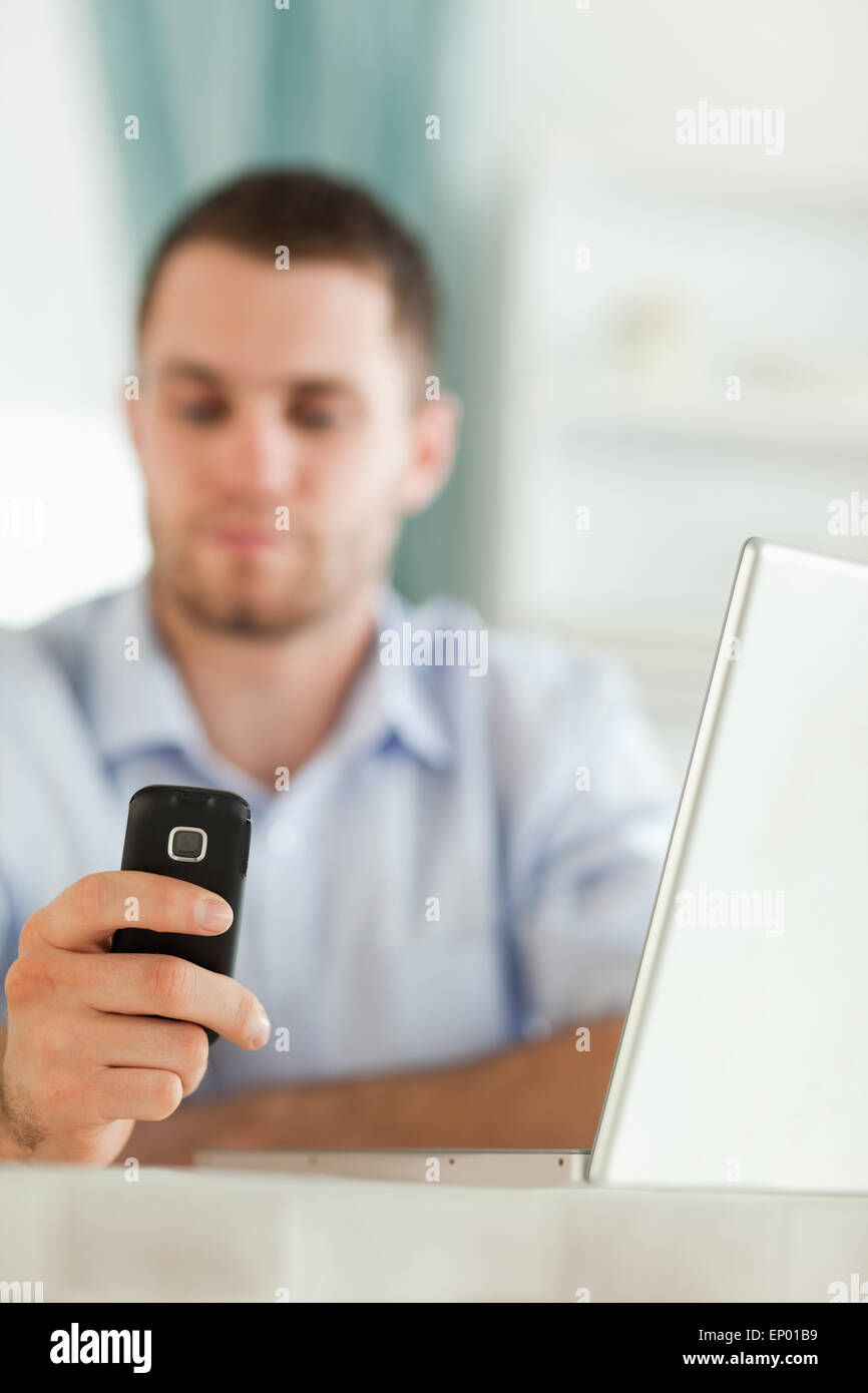 Cellphone being used for texting Stock Photo - Alamy