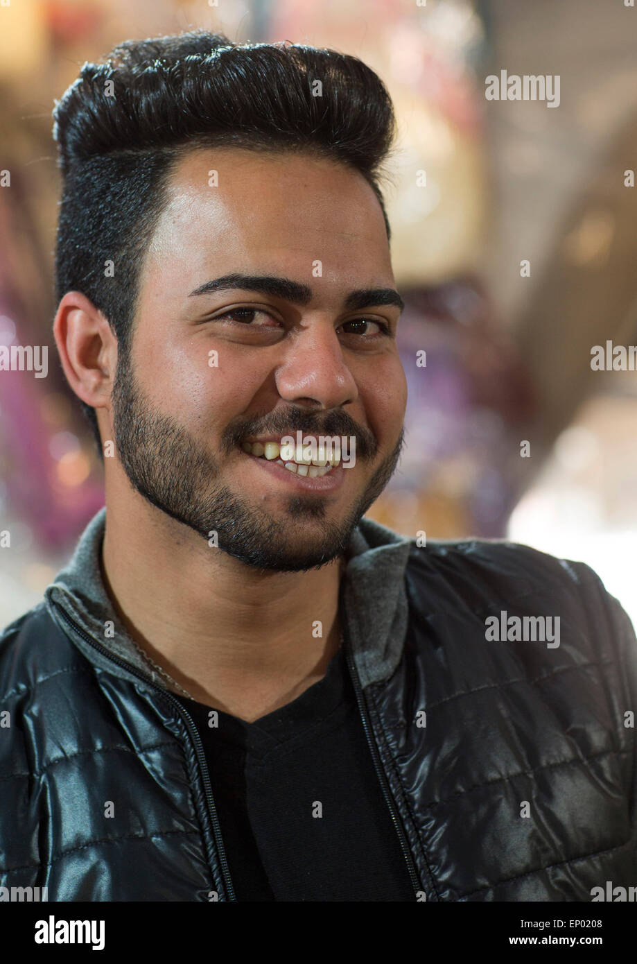 Iran, Tehran Province, Tehran, Young Man With Western Haircut In The ...