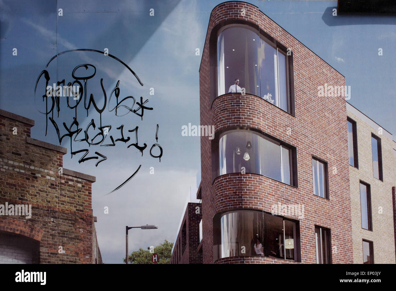 Aspirational illustration of future housing development where ...