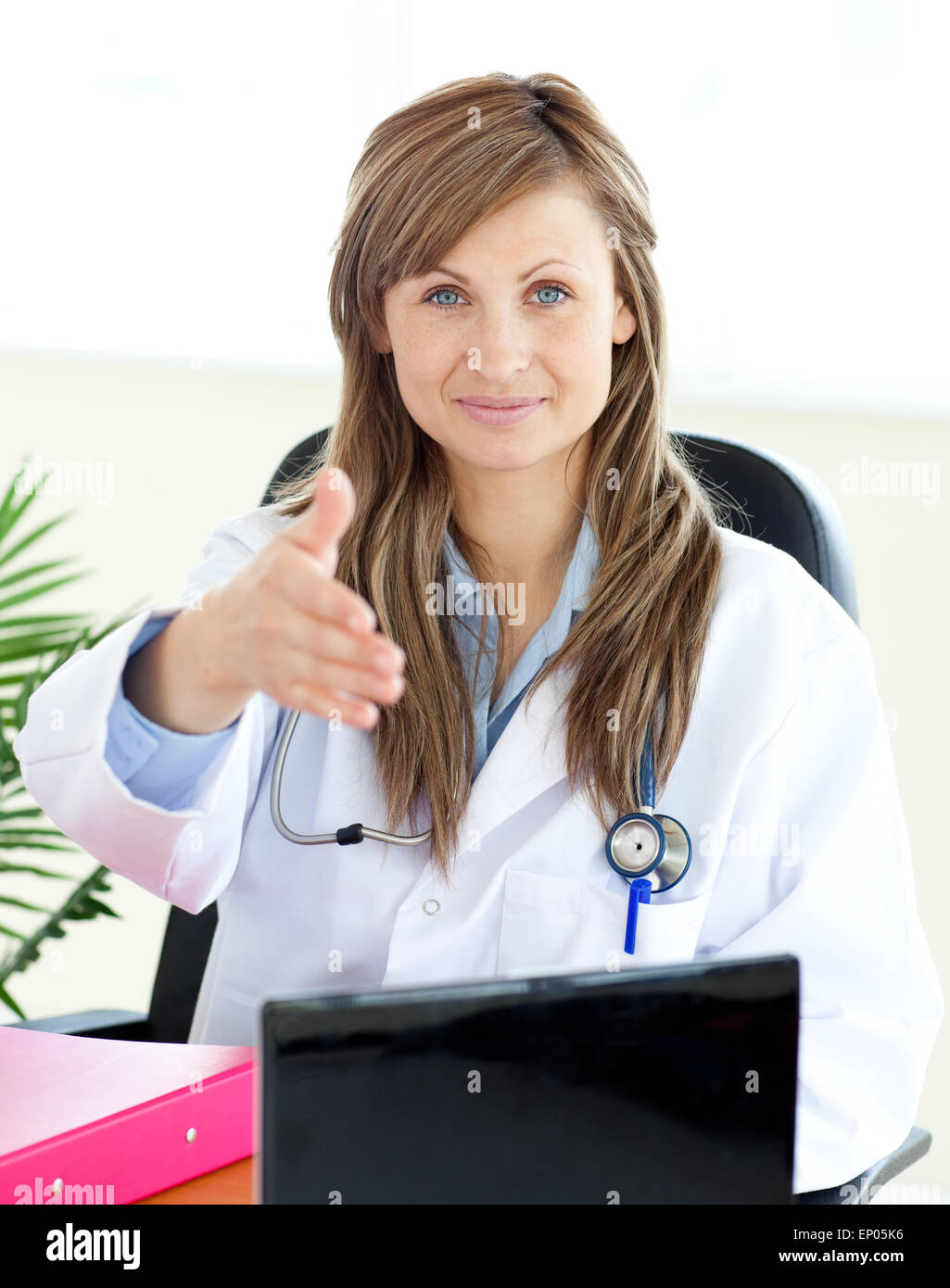 Confident female doctor looking at the camera Stock Photo - Alamy