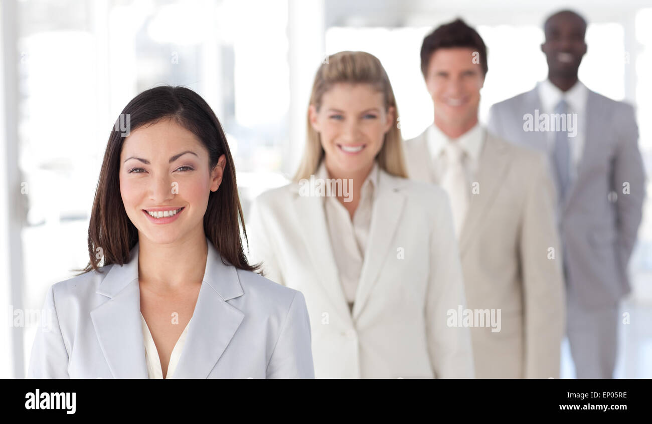 Portrait of several people at work Stock Photo - Alamy