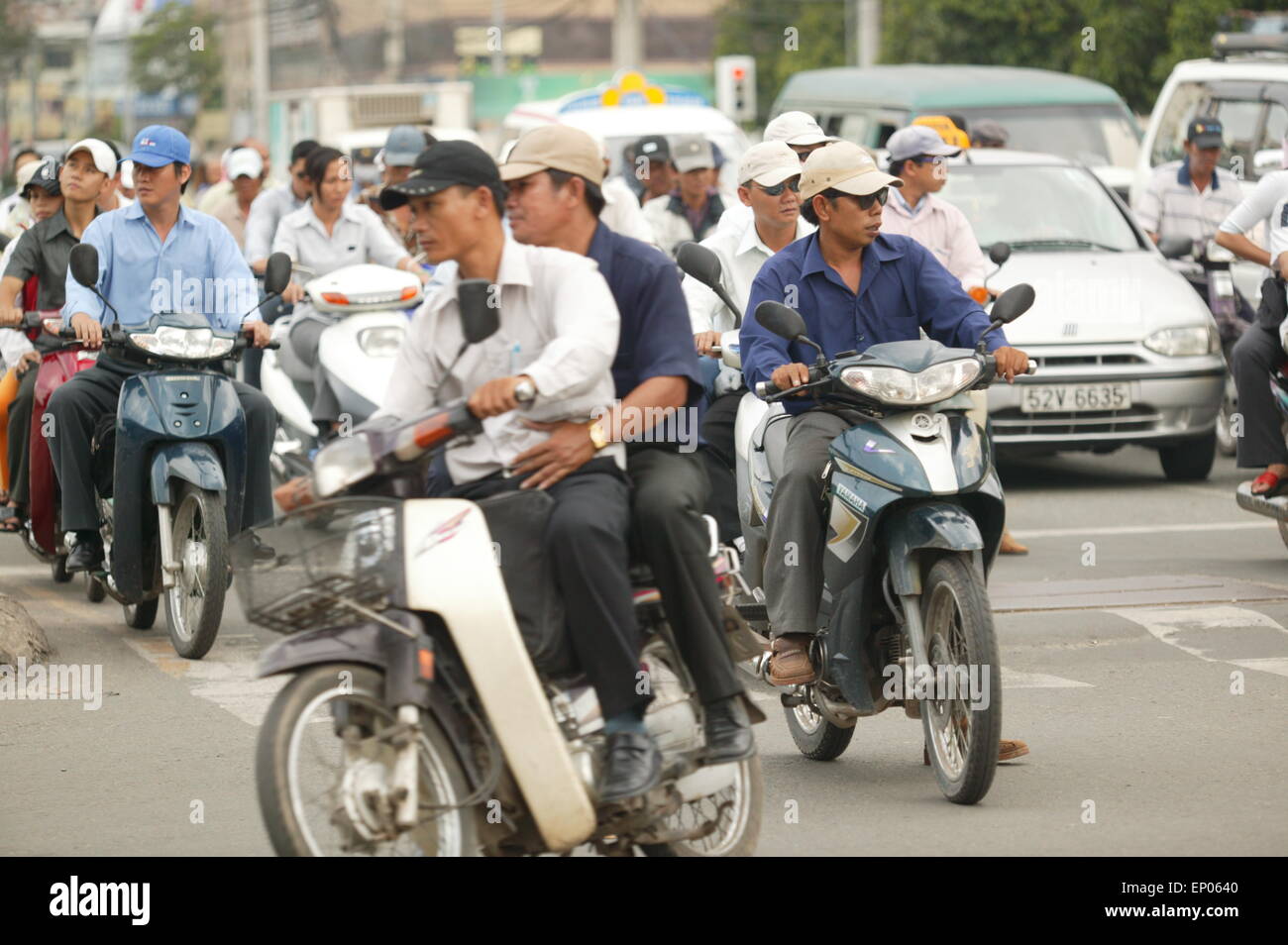 Everyday scene in the city of Hanoi in Vietnam Stock Photo - Alamy