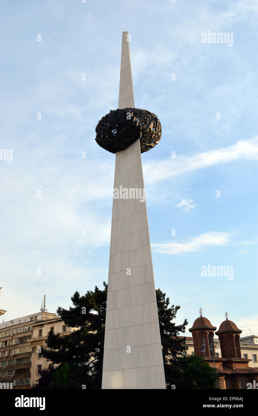 Revolution Square, Bucharest, Romania: Rebirth Monument :(Memorialul ...