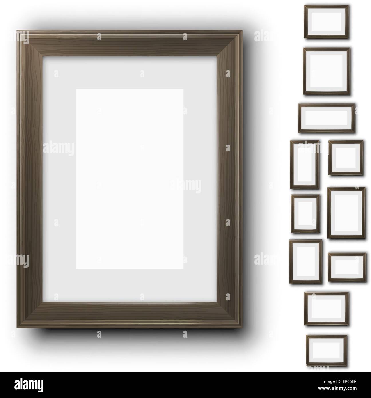 Vintage luxury wall frame Stock Vector Images - Alamy
