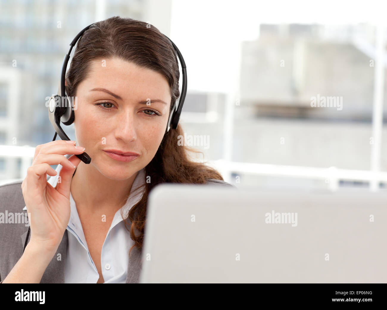 Concentrated girl working on laptop hi-res stock photography and images ...