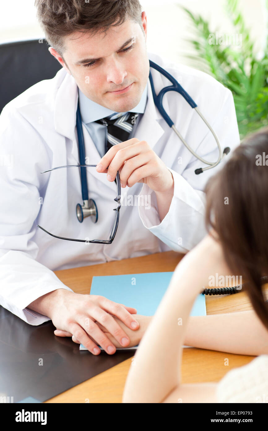 Concentrated doctor at work Stock Photo - Alamy