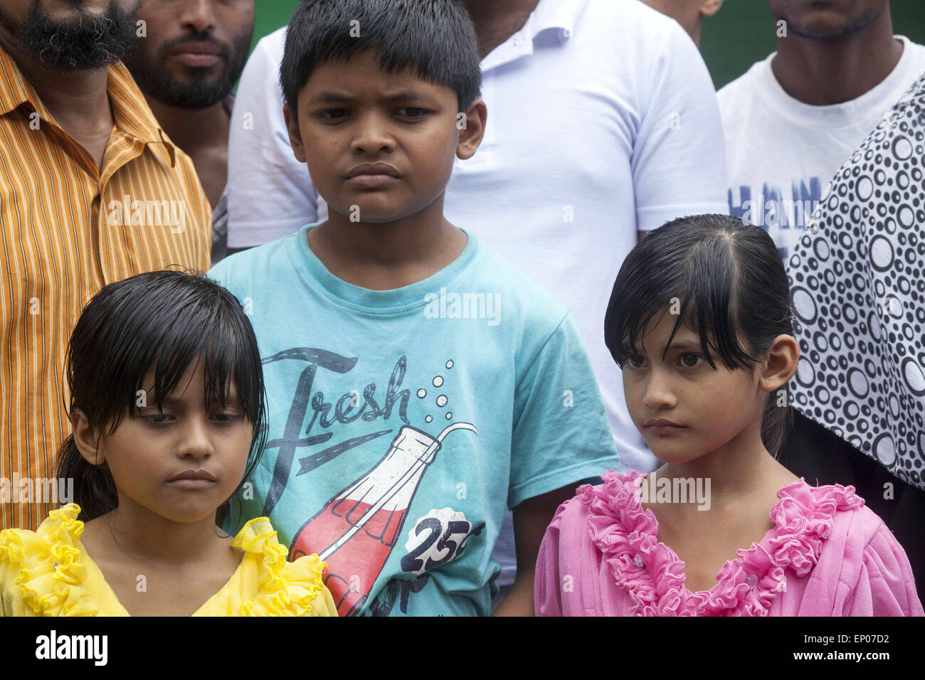 Dhaka, Bangladesh. 12th May, 2015. Survivors of acid attacks, attend a ...